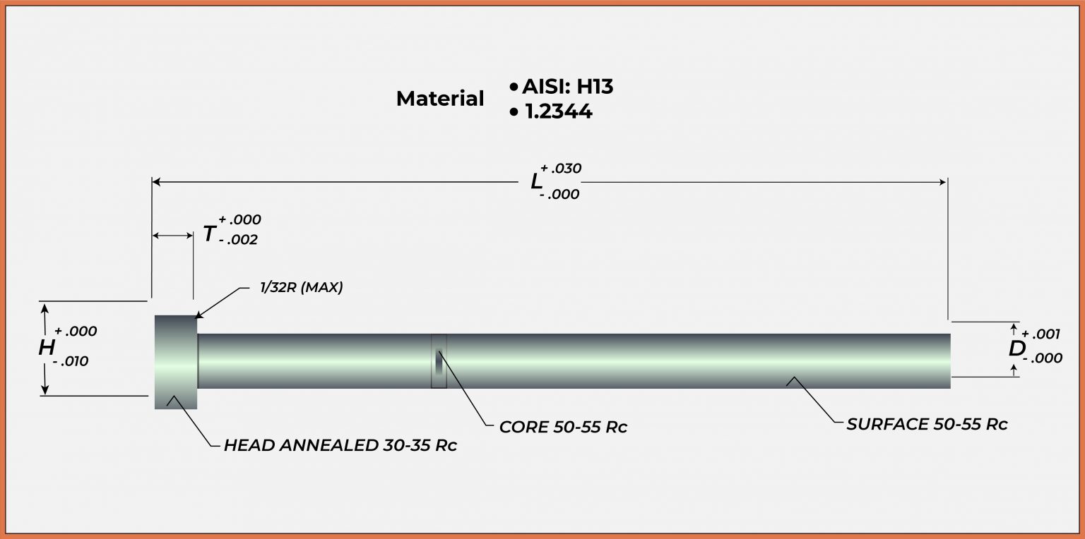 High Hard Core Pins - Tooling & Components