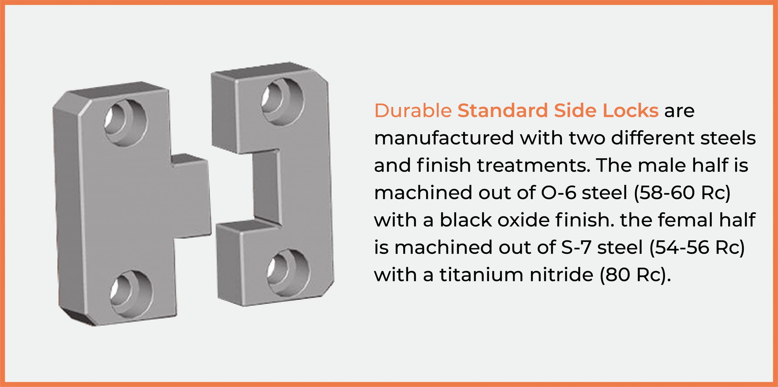 Standard Side Locks – High quality die and mold components